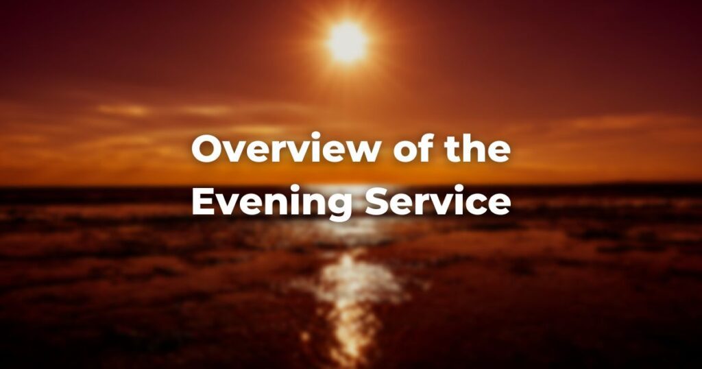 Overview of the Evening Service - The Digital Home for Conservative Judaism