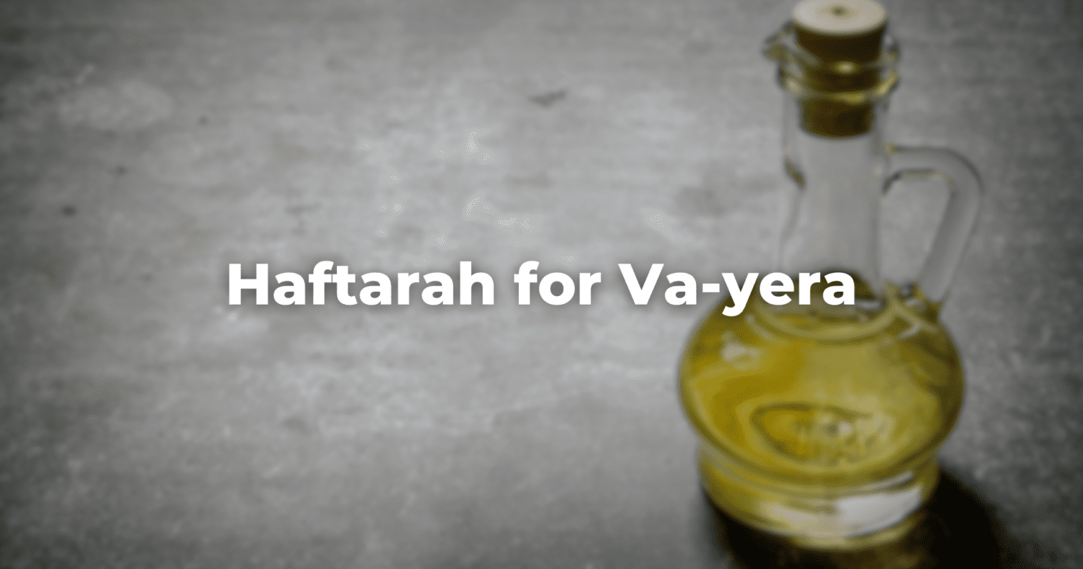 Haftarah for Va-yera - The Digital Home for Conservative Judaism